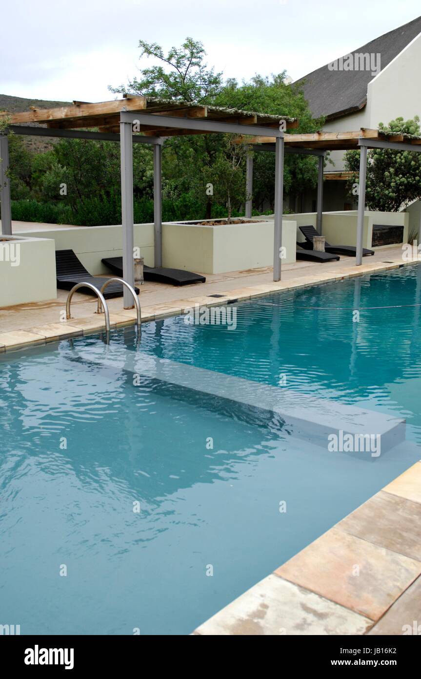 A safari lodge swimming pool in Africa Stock Photo - Alamy