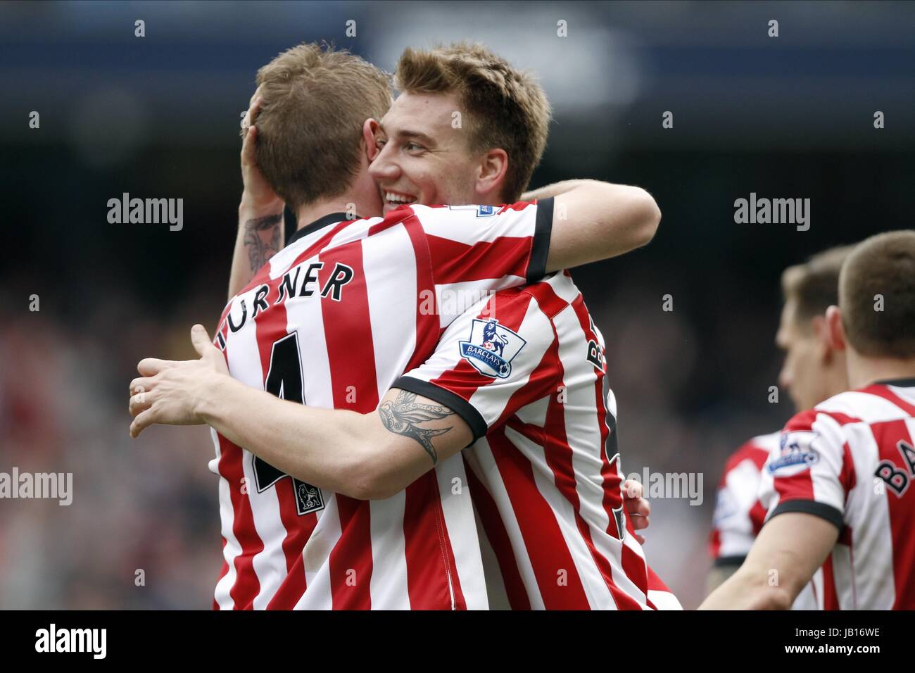 NICKLAS BENDTNER & MICHAEL TUR MANCHESTER CITY V SUNDERLAND F ETIHAD ...