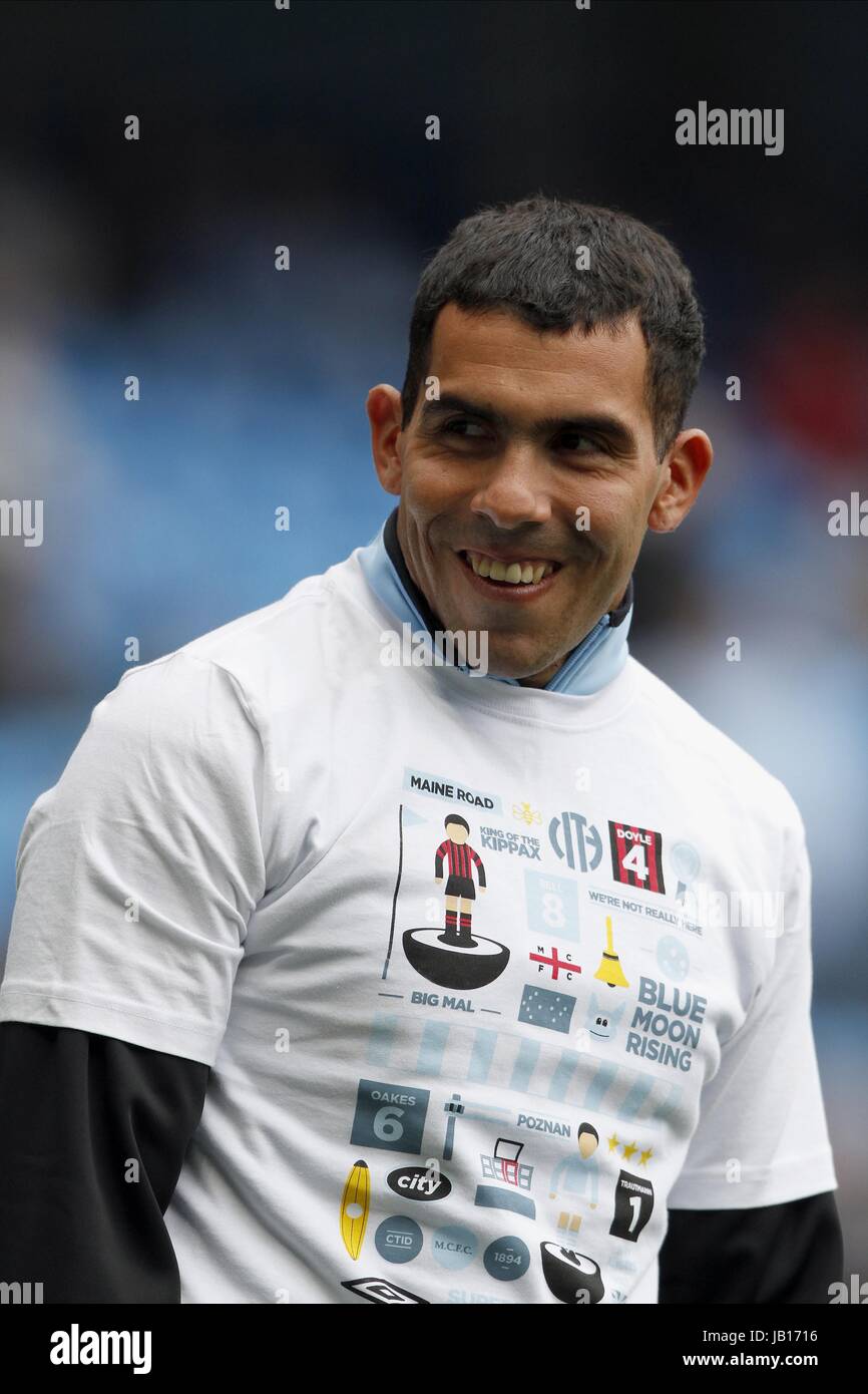 CARLOS TEVEZ MANCHESTER CITY FC ETIHAD STADIUM MANCHESTER ENGLAND 31 ...