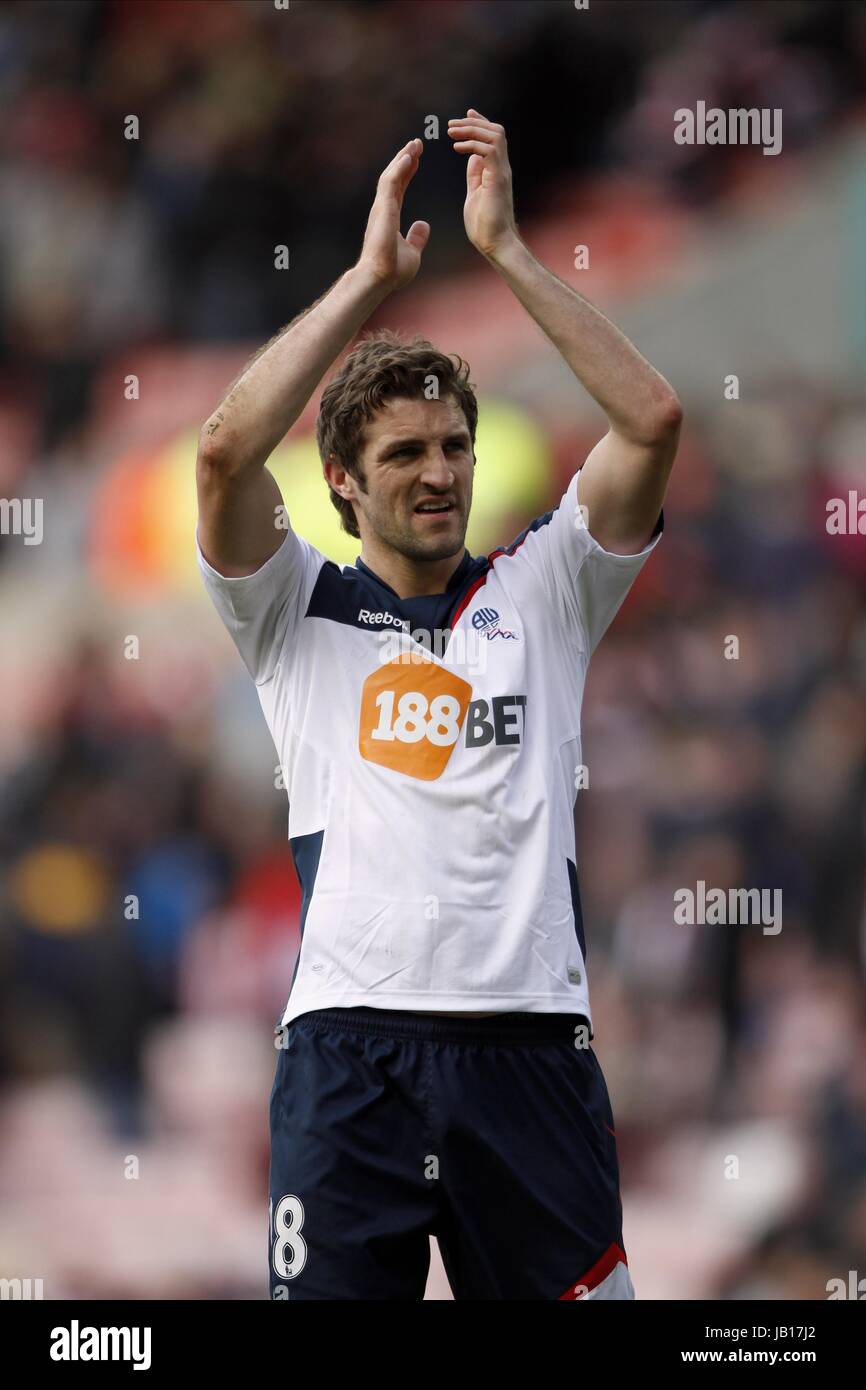 SAM RICKETTS AFTER THE MATCH SUNDERLAND V BOLTON WANDERERS STADIUM OF ...