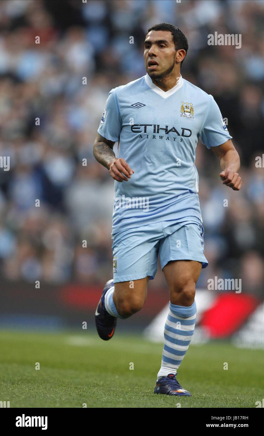 CARLOS TEVEZ MANCHESTER CITY FC ETIHAD STADIUM MANCHESTER ENGLAND 30 ...