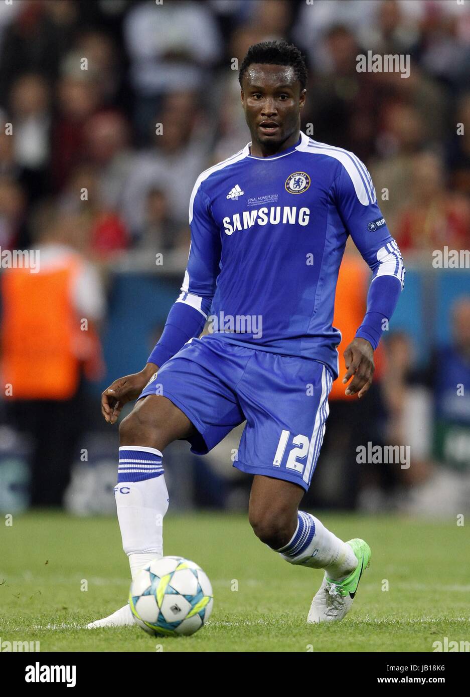 JOHN OBI MIKEL CHELSEA FC ALLIANZ ARENA MUNICH GERMANY 19 May 2012 ...