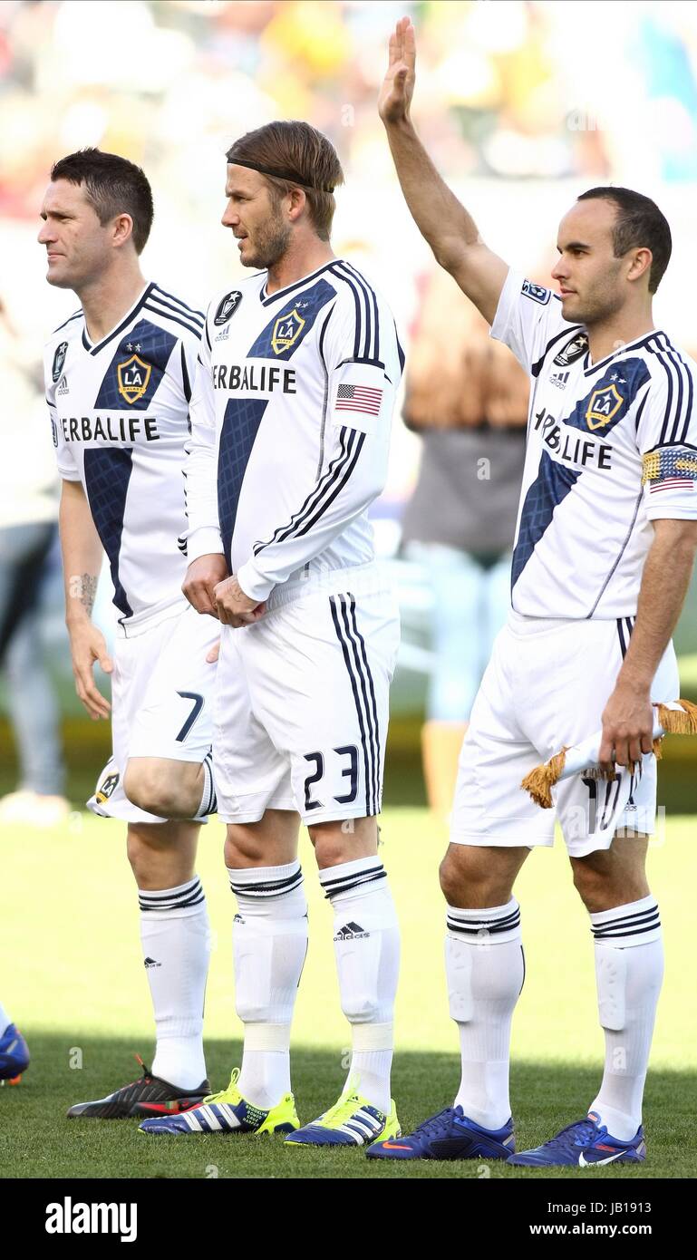 ROBBIE KEANE & DAVID BECKHAM & LA GALAXY CARSON LOS ANGELES CALIFORNIA ...