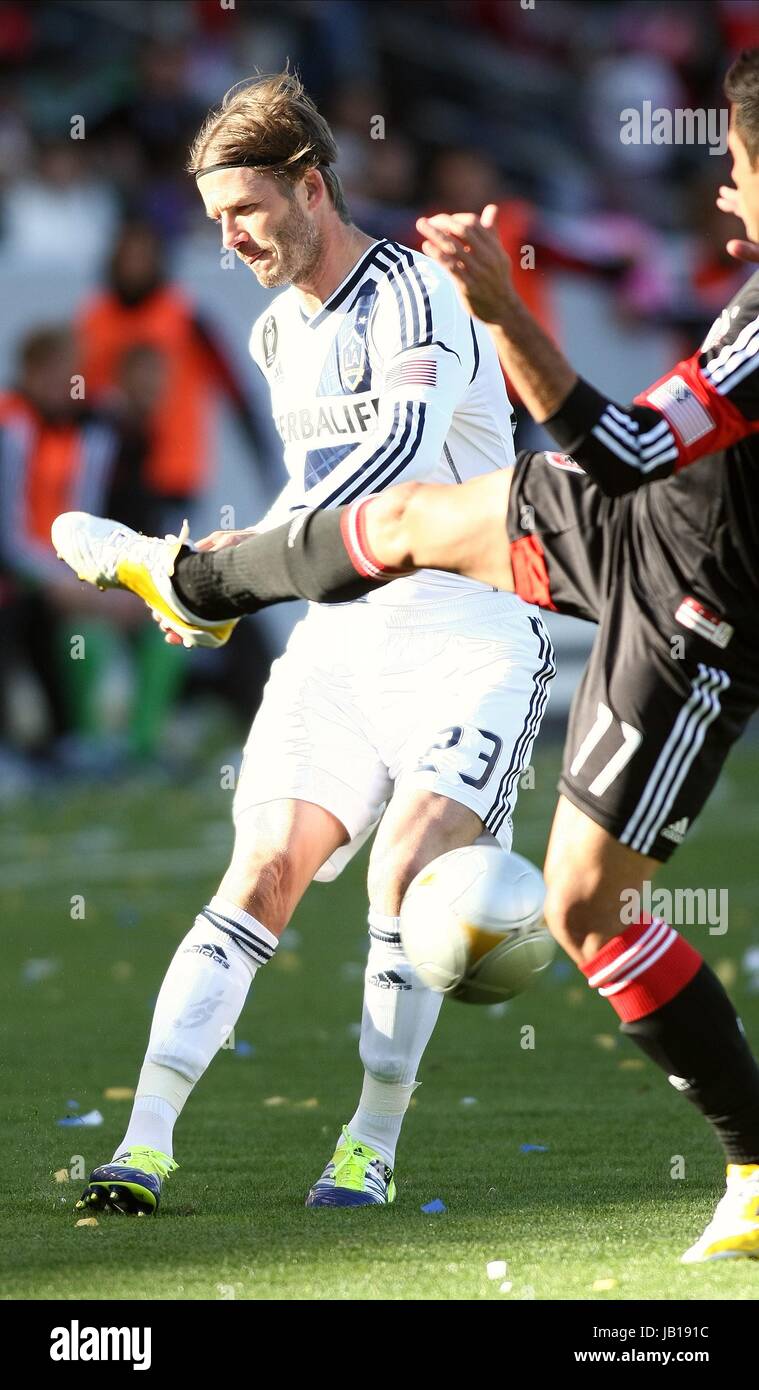 DAVID BECKHAM & MARCELO SARAGO LA GALAXY V DC UNITED CARSON LOS ANGELES ...