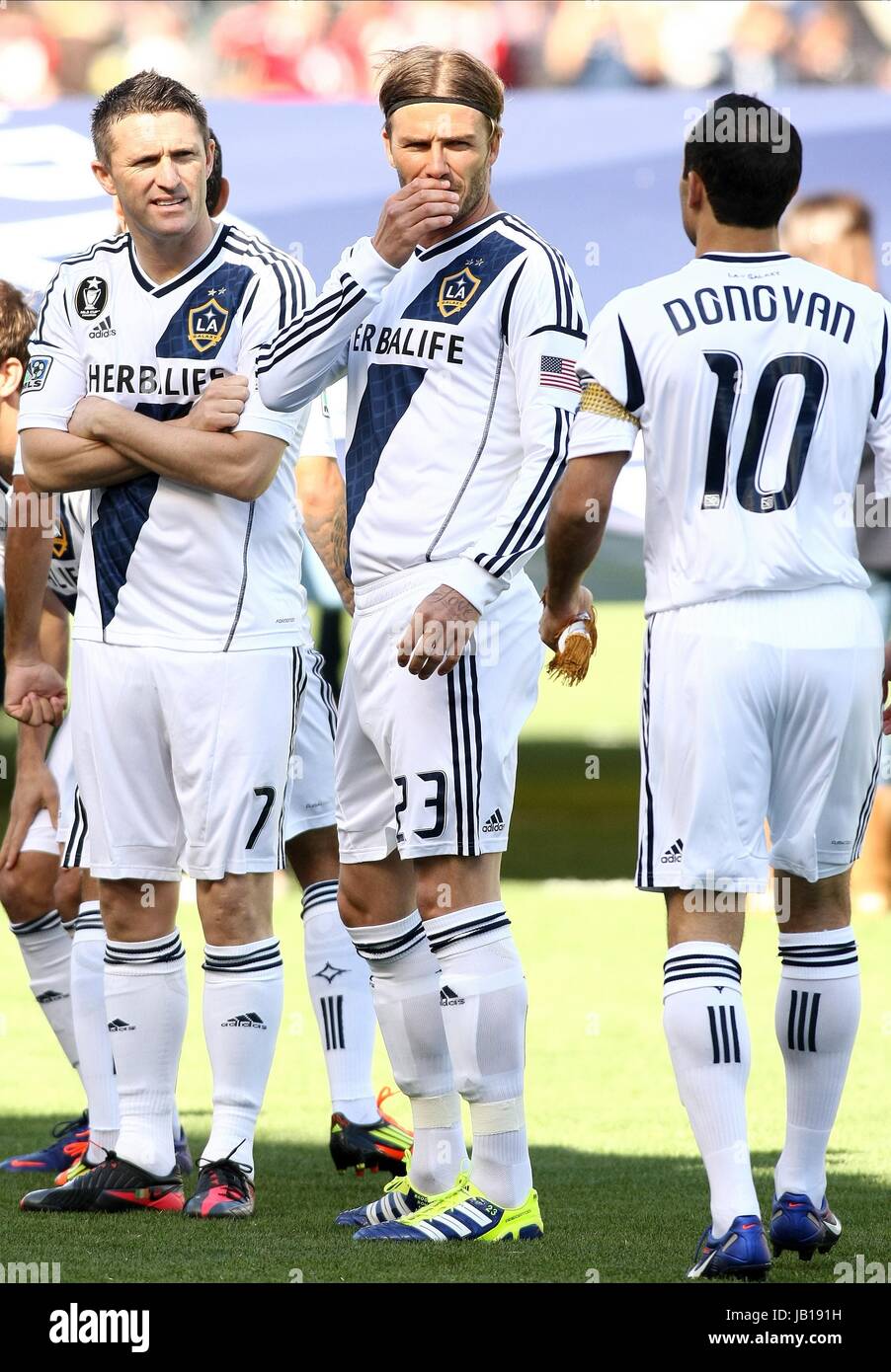 ROBBIE KEANE & DAVID BECKHAM & LA GALAXY CARSON LOS ANGELES CALIFORNIA ...