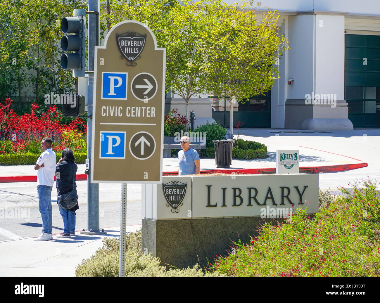 The Beverly Hills Library - LOS ANGELES - CALIFORNIA Stock Photo - Alamy