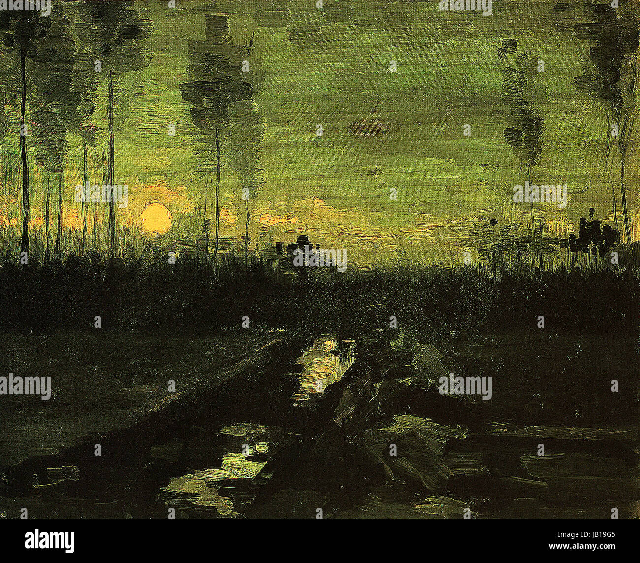Vincent van gogh evening landscape hi-res stock photography and images ...