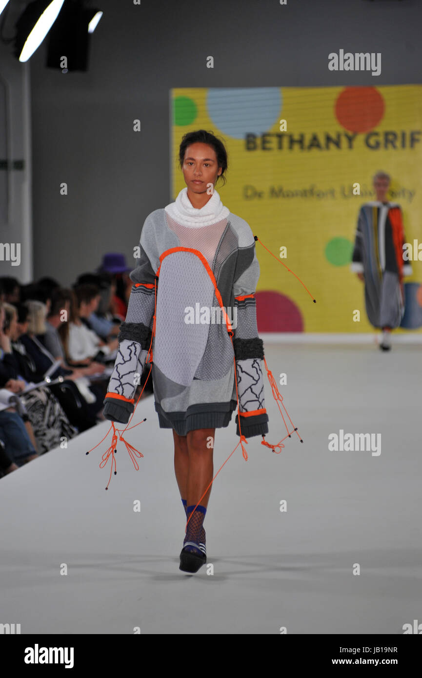 London, UK, 07/06/2017 Model wearing designs by Bethany Griffiths of De ...