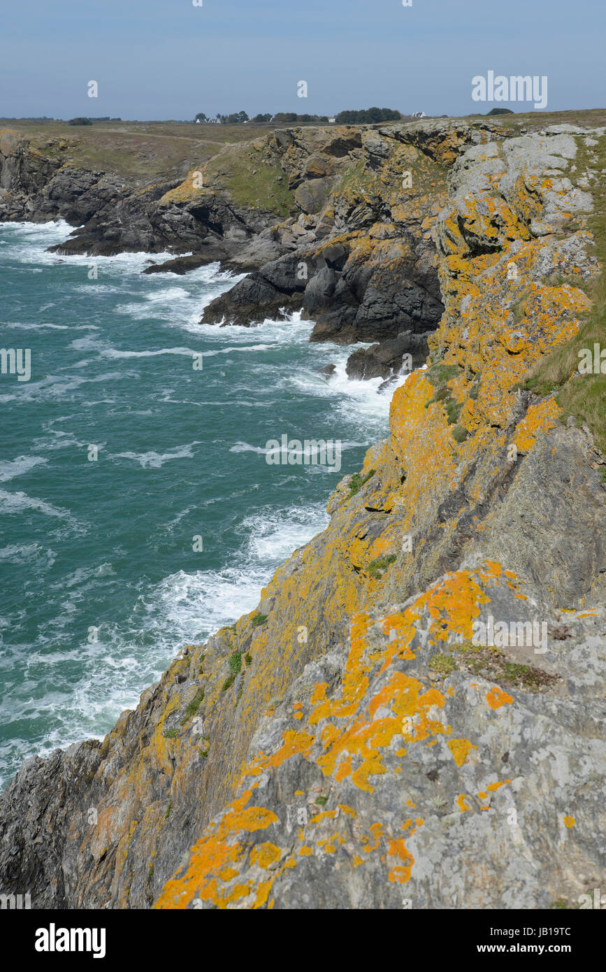 Ile de Groix, Bretagne, trou de l'enfer, ile de groix, insel, Bretagne ...