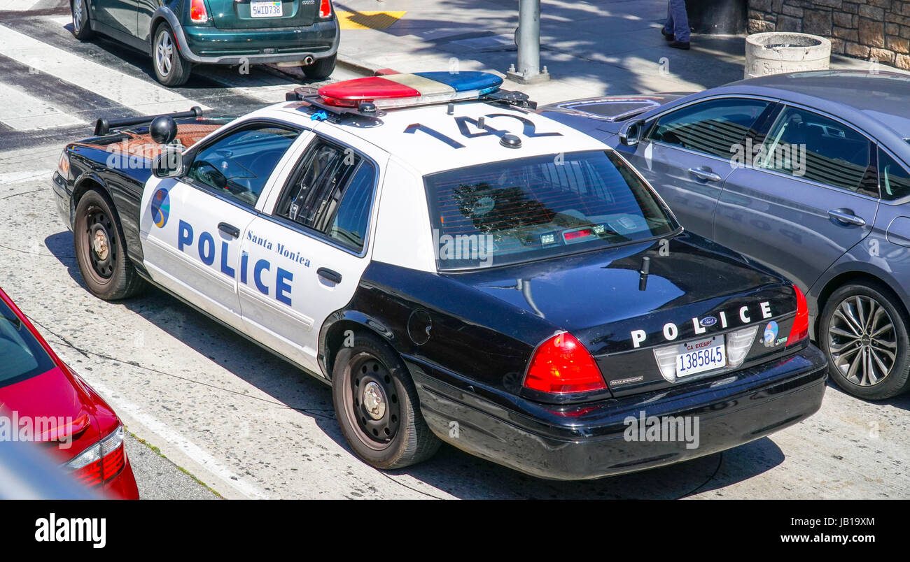 Santa Monica Police Car - LOS ANGELES - CALIFORNIA Stock Photo - Alamy