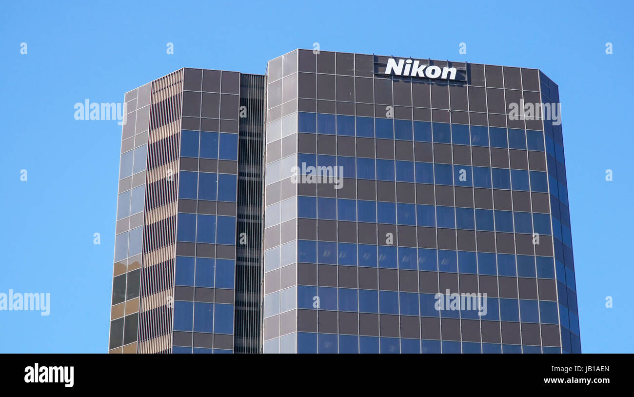 Nikon Company Building in Los Angeles - LOS ANGELES - CALIFORNIA Stock ...