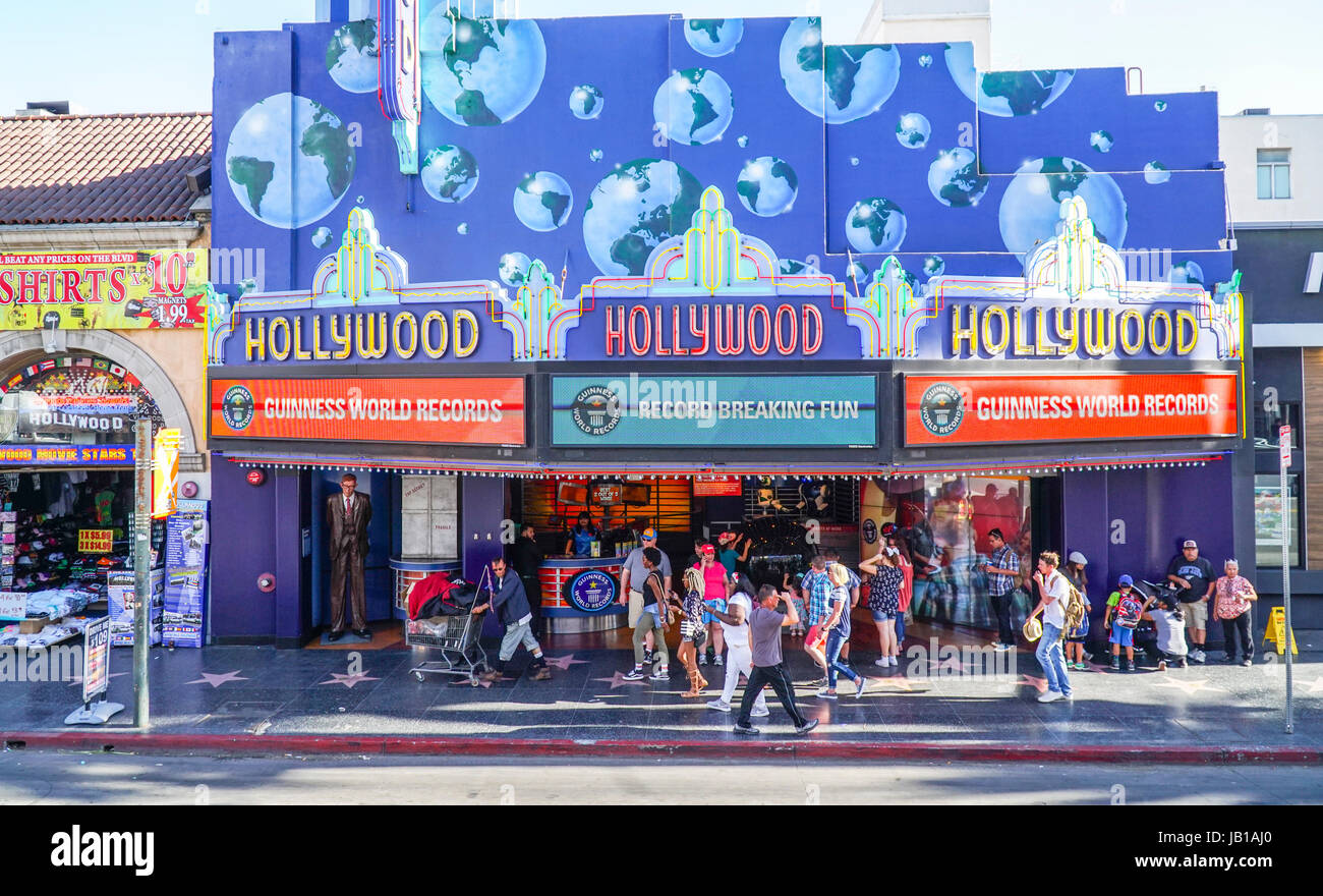 Hollywood Guinness World Records - LOS ANGELES - CALIFORNIA Stock Photo ...