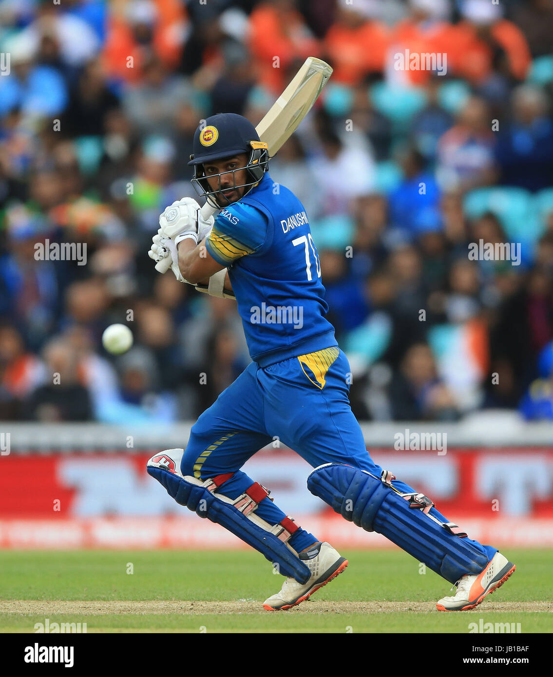 Sri Lanka's Danushka Gunathilaka during the ICC Champions Trophy, Group ...