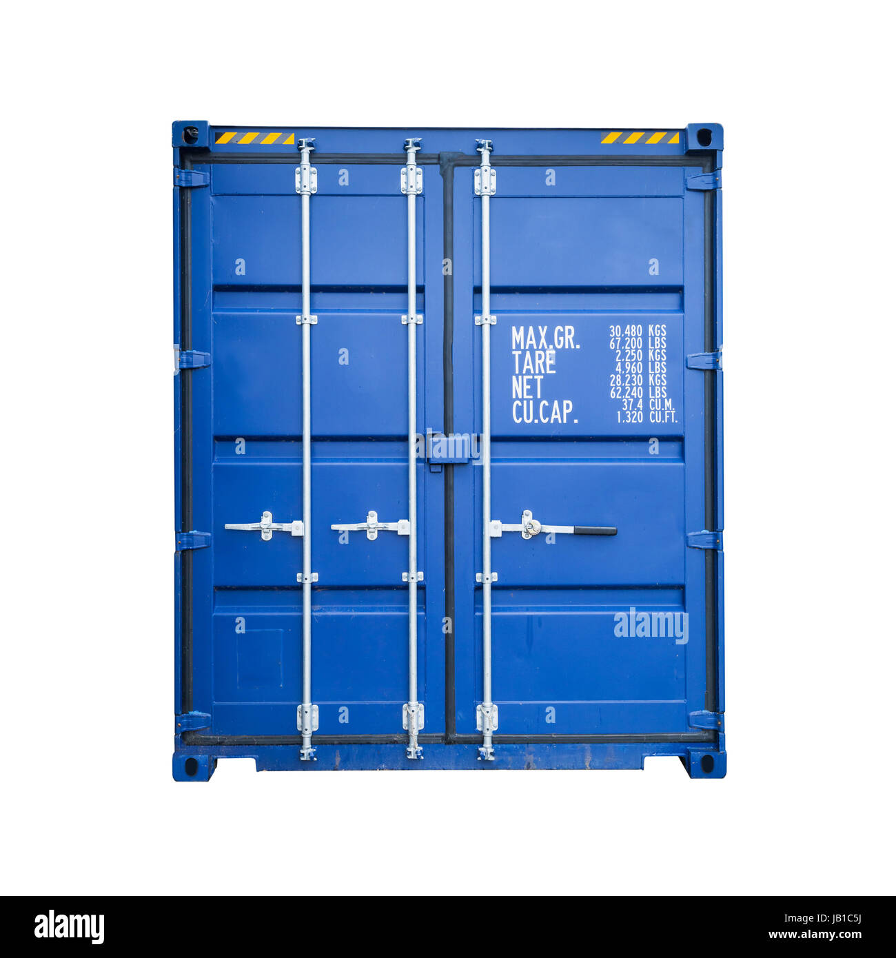 Blue shipping container side hi-res stock photography and images - Alamy