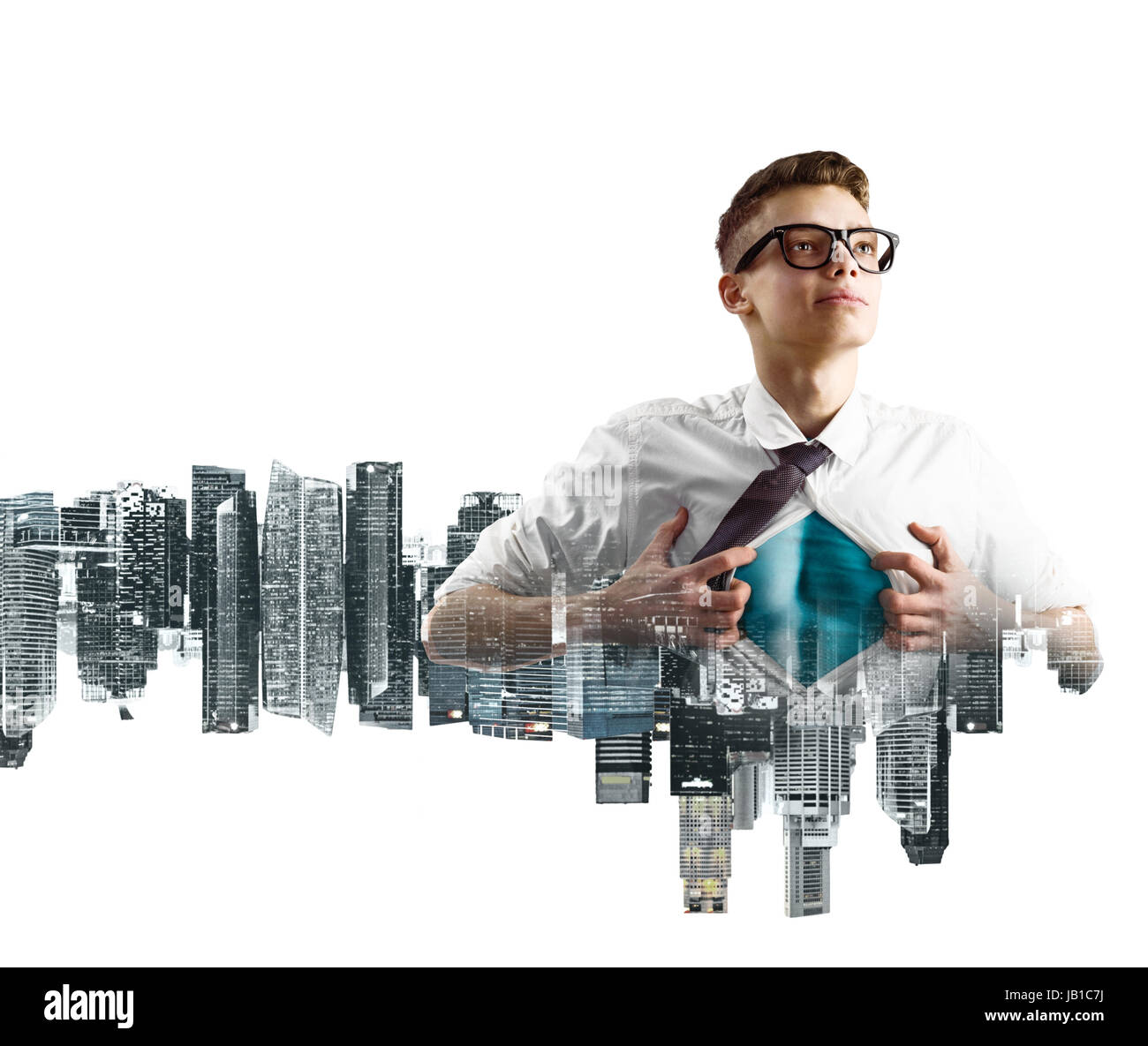 Super buildings skyline Cut Out Stock Images & Pictures - Alamy