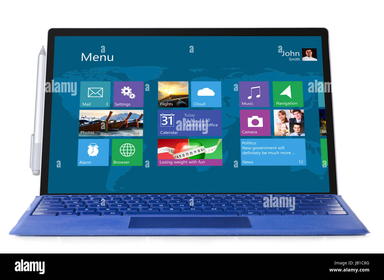 Convertible laptop computer with operating system Stock Photo - Alamy