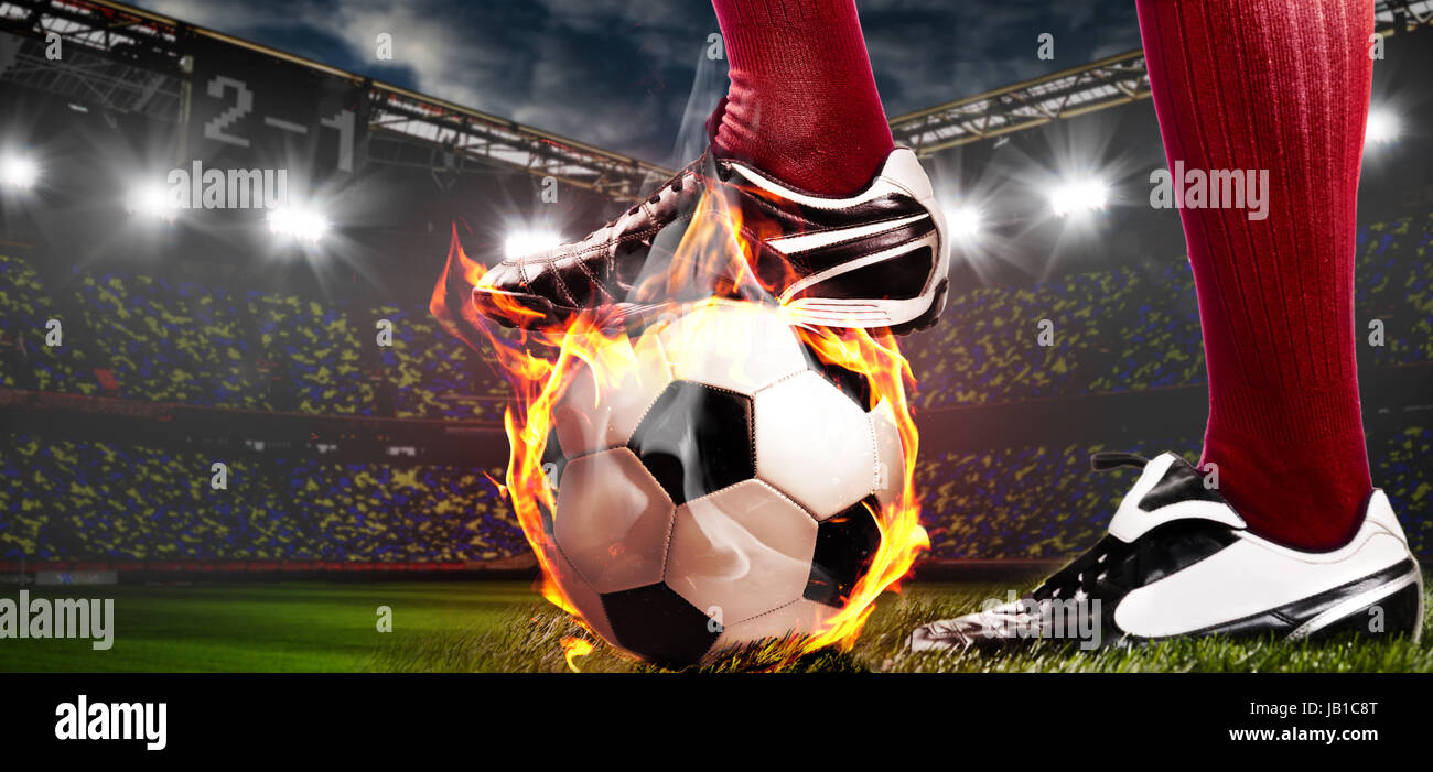 legs of soccer or football player Stock Photo - Alamy