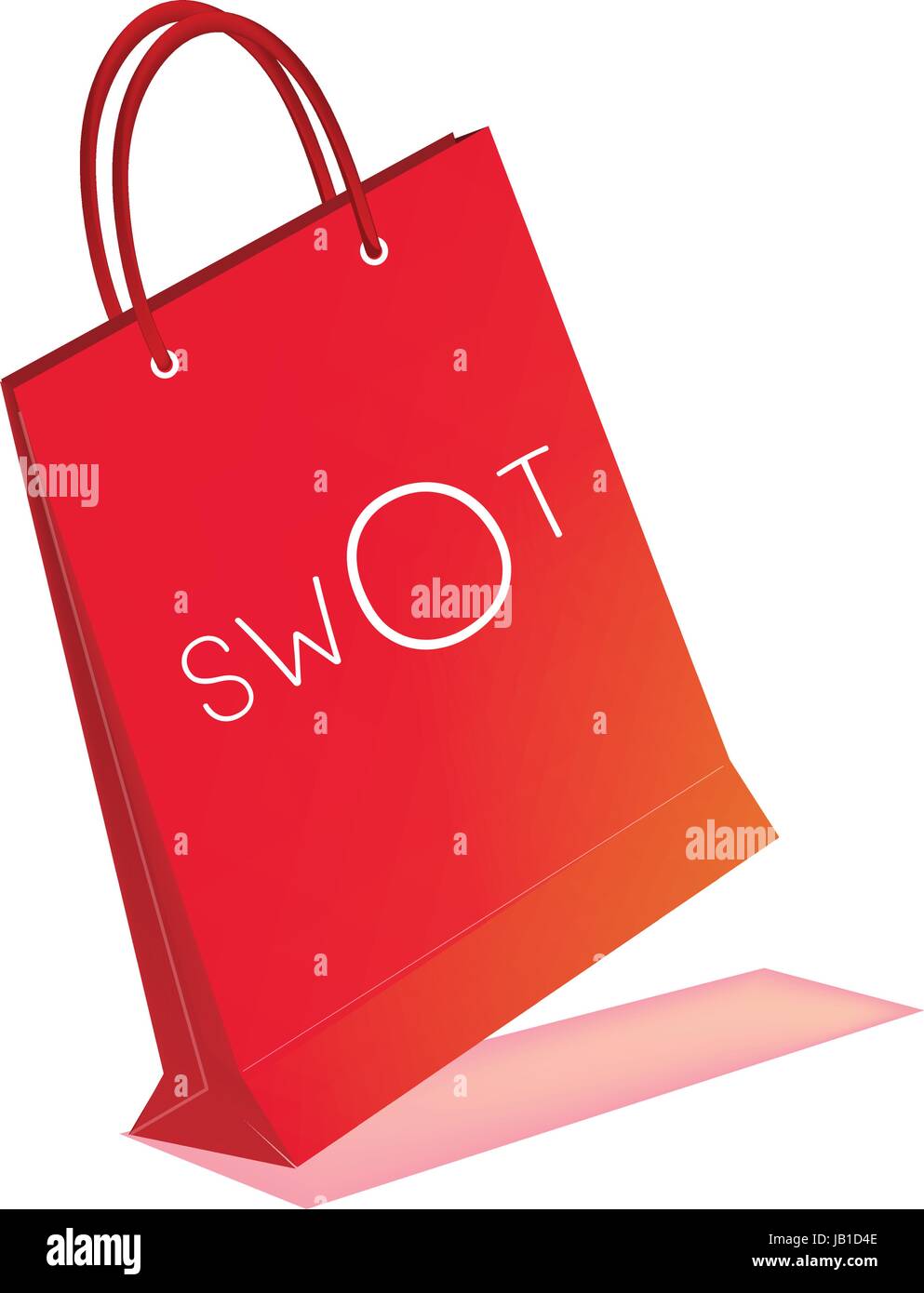 Paper Shopping Bags with SWOT Analysis Matrix A Structured Planning ...