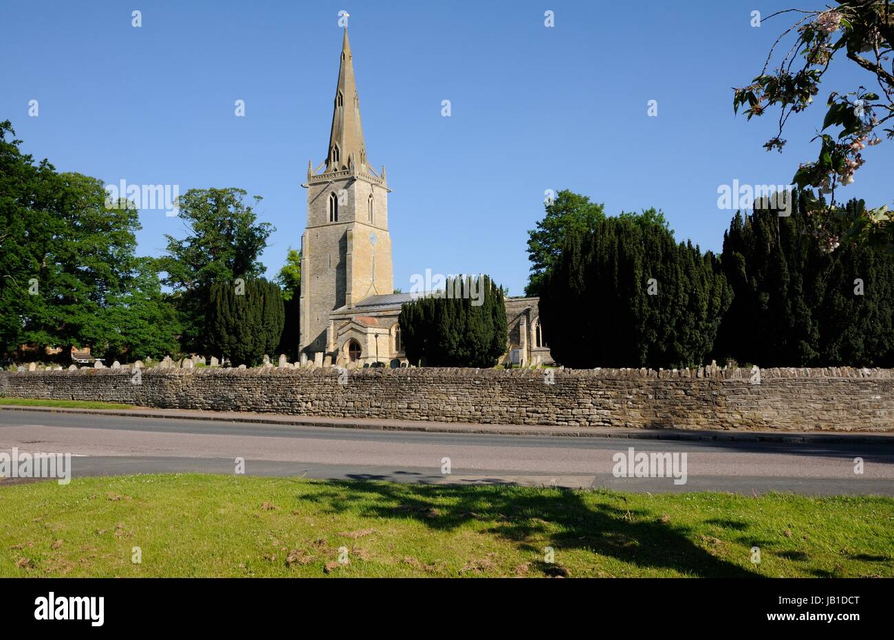 St Peters Church, Sharnbrook, Bedfordshire, is a large building with a ...