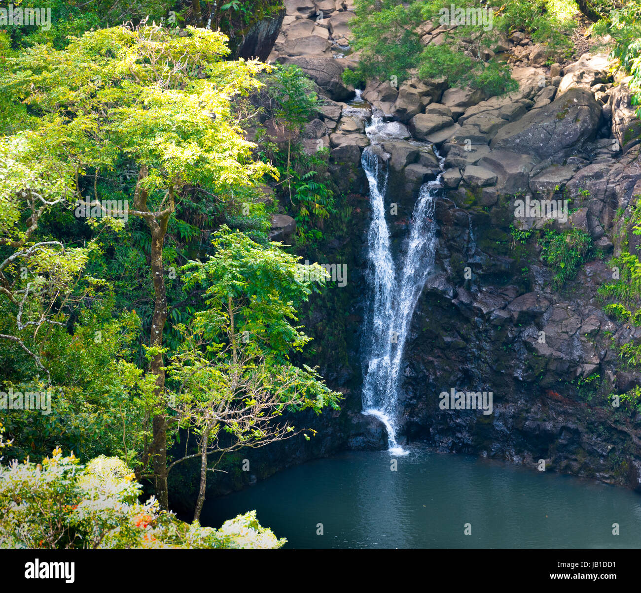 A dramatic waterfall Stock Photo - Alamy