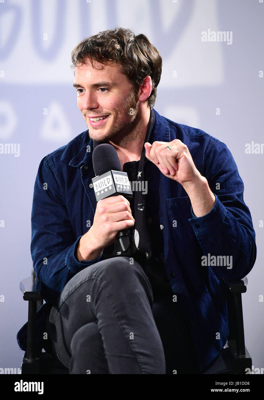 Sam Claflin joins BUILD for a live interview at AOL's Capper Street ...