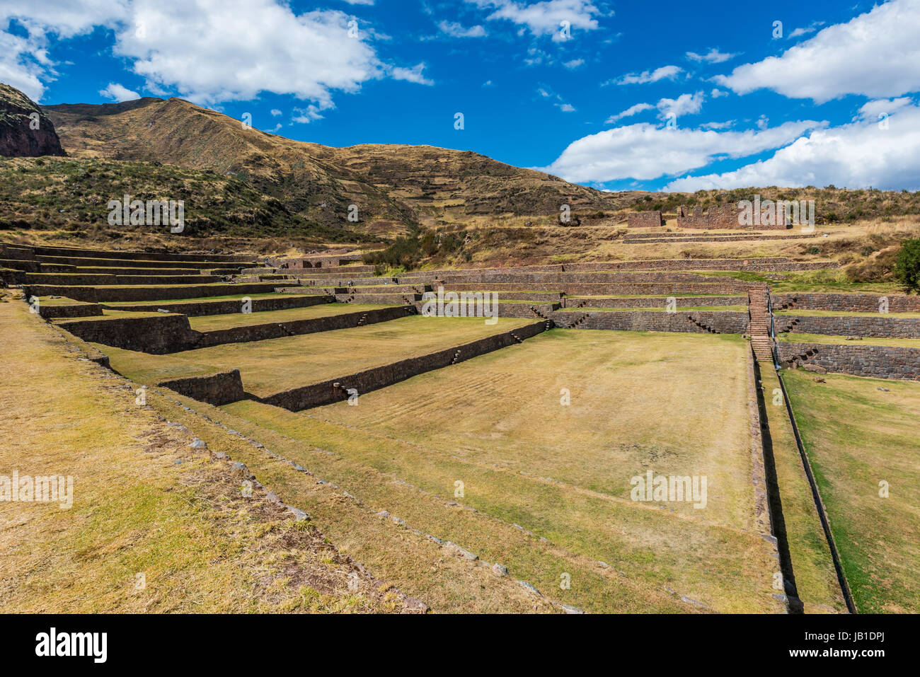 Tipon, Incas ruins in the peruvian Andes at Cuzco Peru Stock Photo - Alamy