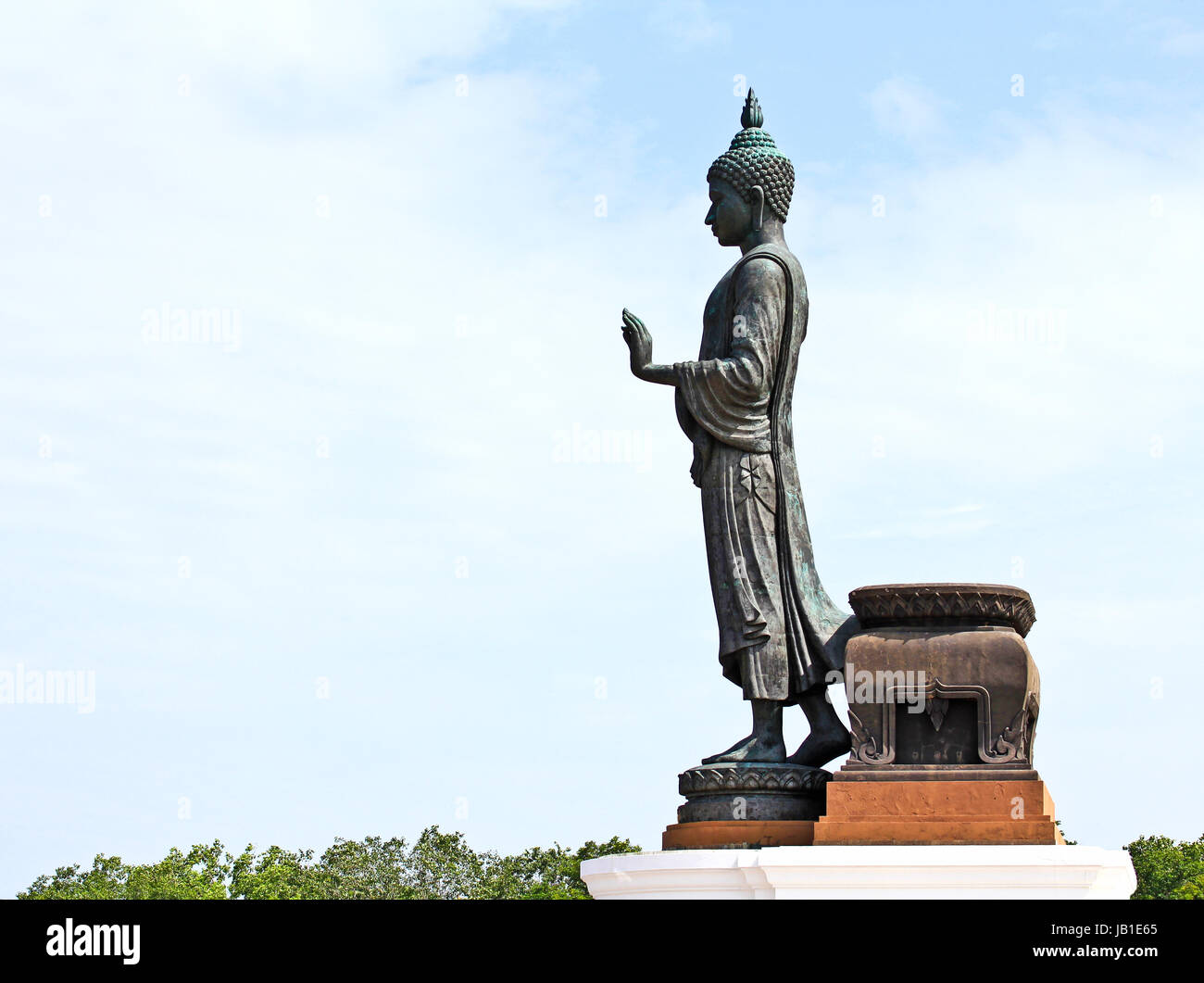 Walking Buddha image, Thailand Stock Photo - Alamy