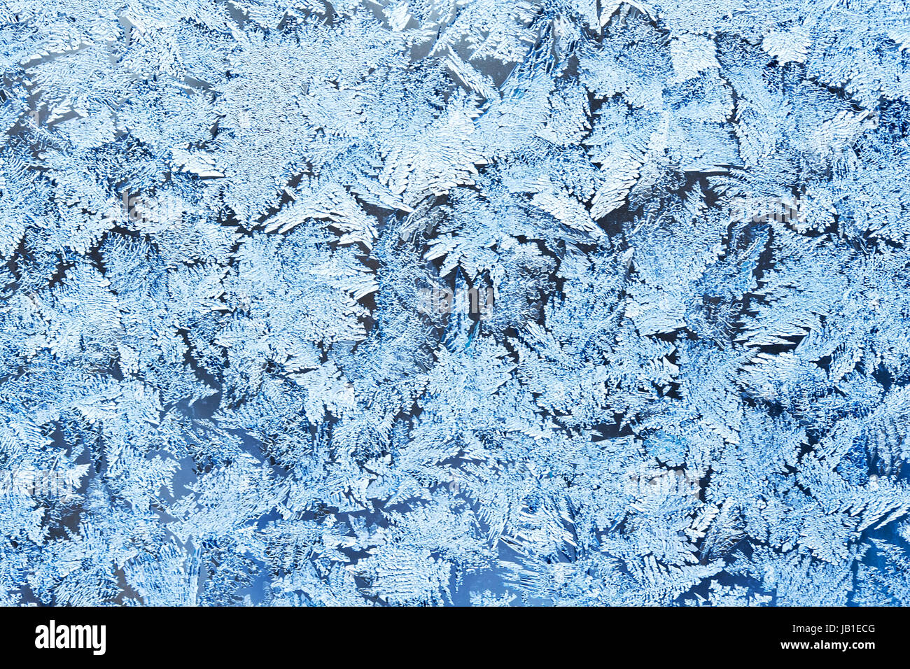 Beautiful pattern of frost on winter window Stock Photo - Alamy