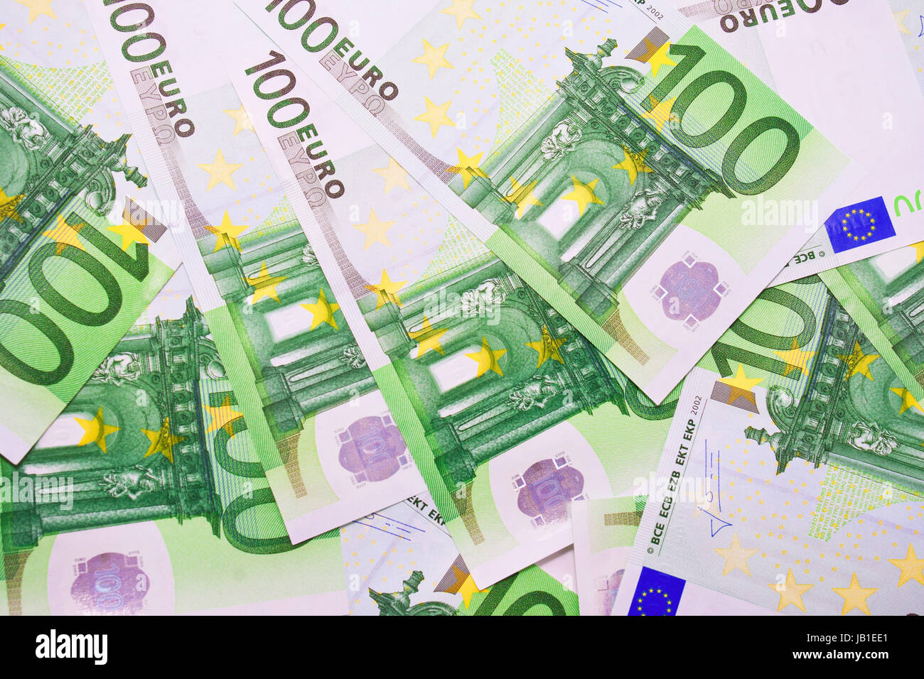 Many euro banknotes making european currency background Stock Photo - Alamy