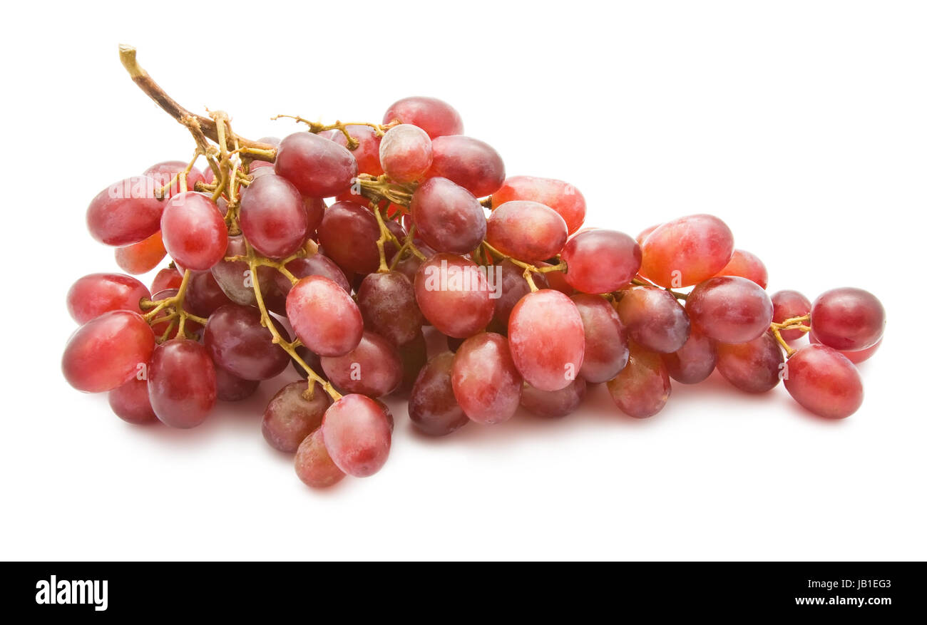 Branch of grapes isolated on white background Stock Photo - Alamy