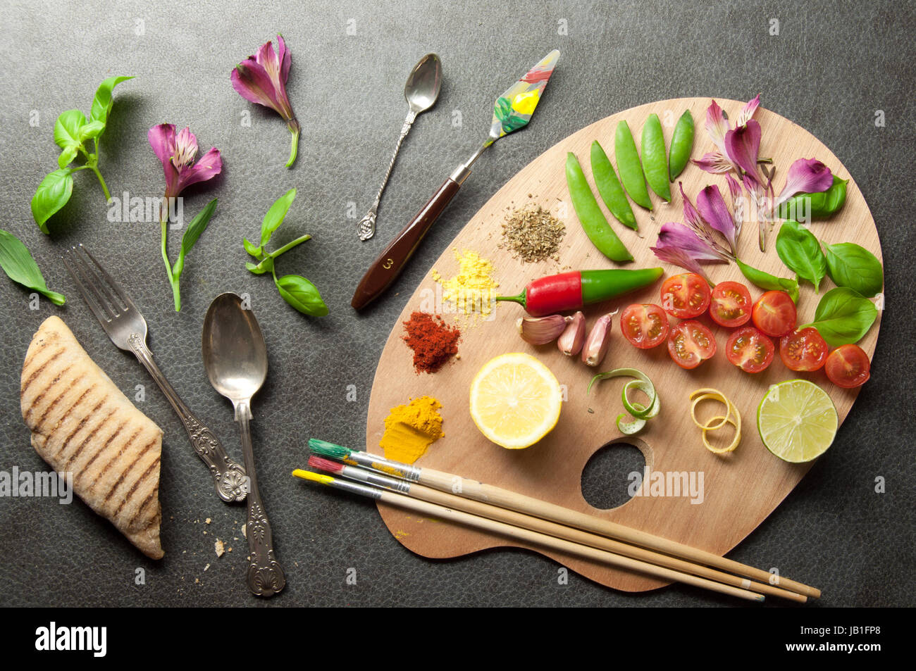 Culinary palette hi-res stock photography and images - Alamy