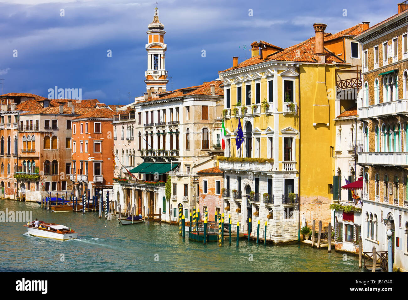 Beautiful view of famous Grand Canal in Venice, Italy Stock Photo - Alamy