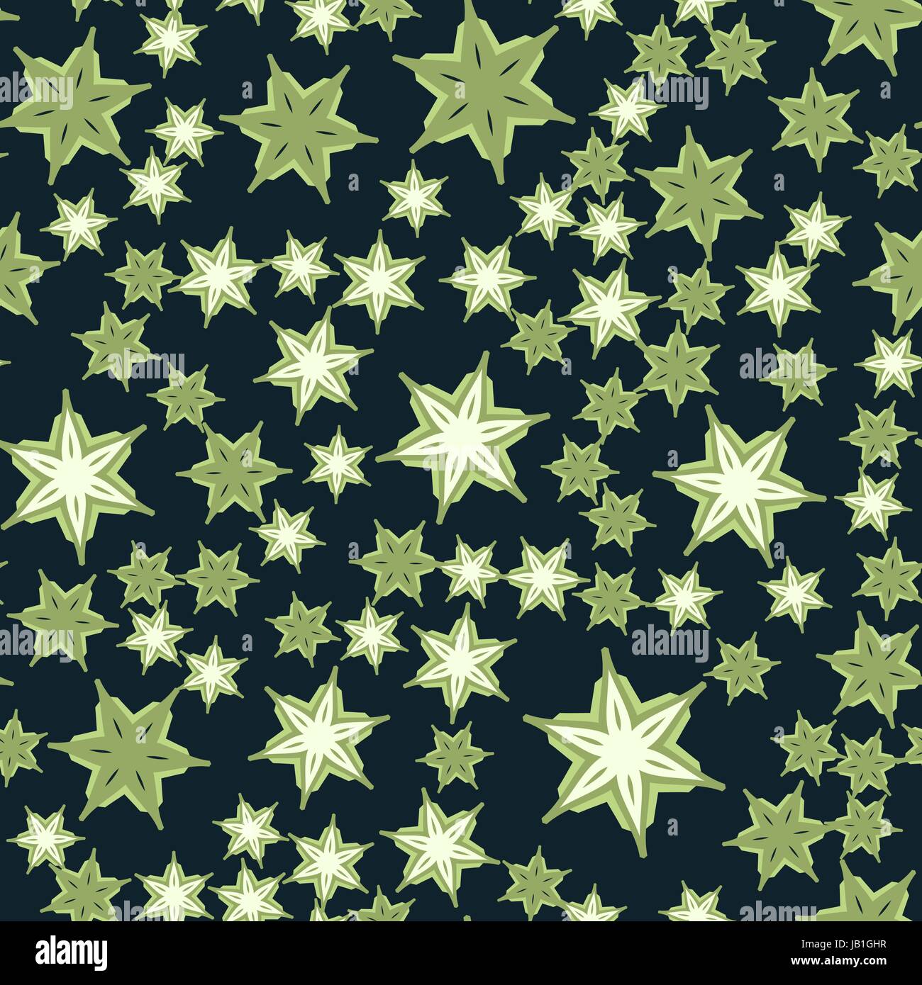 Seamless stars pattern deep green Print Stock Vector Image & Art - Alamy