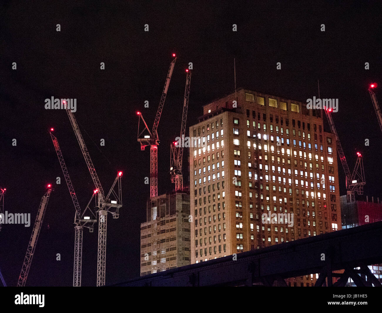 Building construction cranes waterloo hi-res stock photography and ...