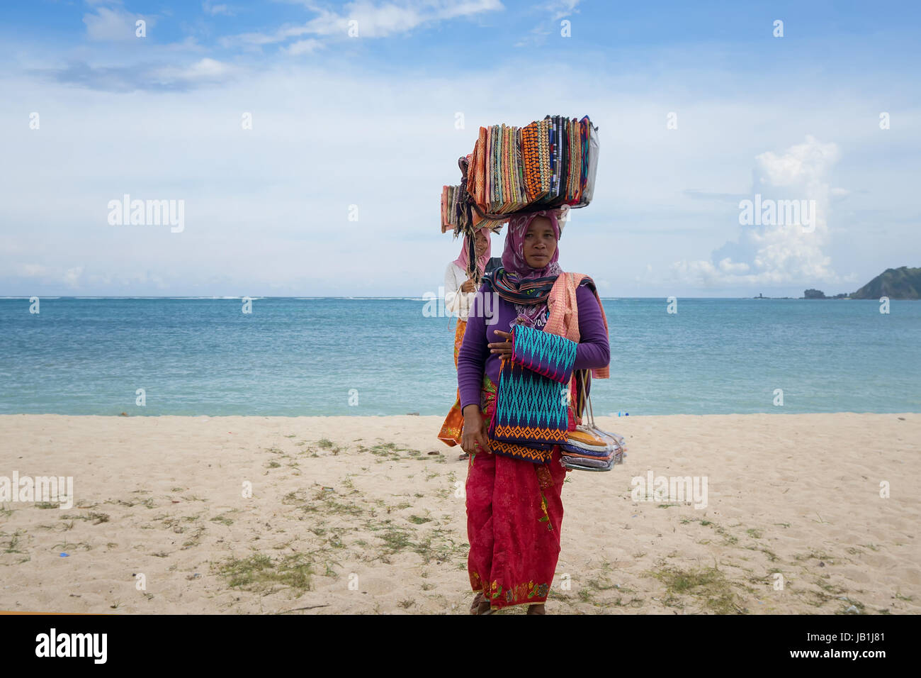 Souvenir sellers at beach Stock Photo - Alamy