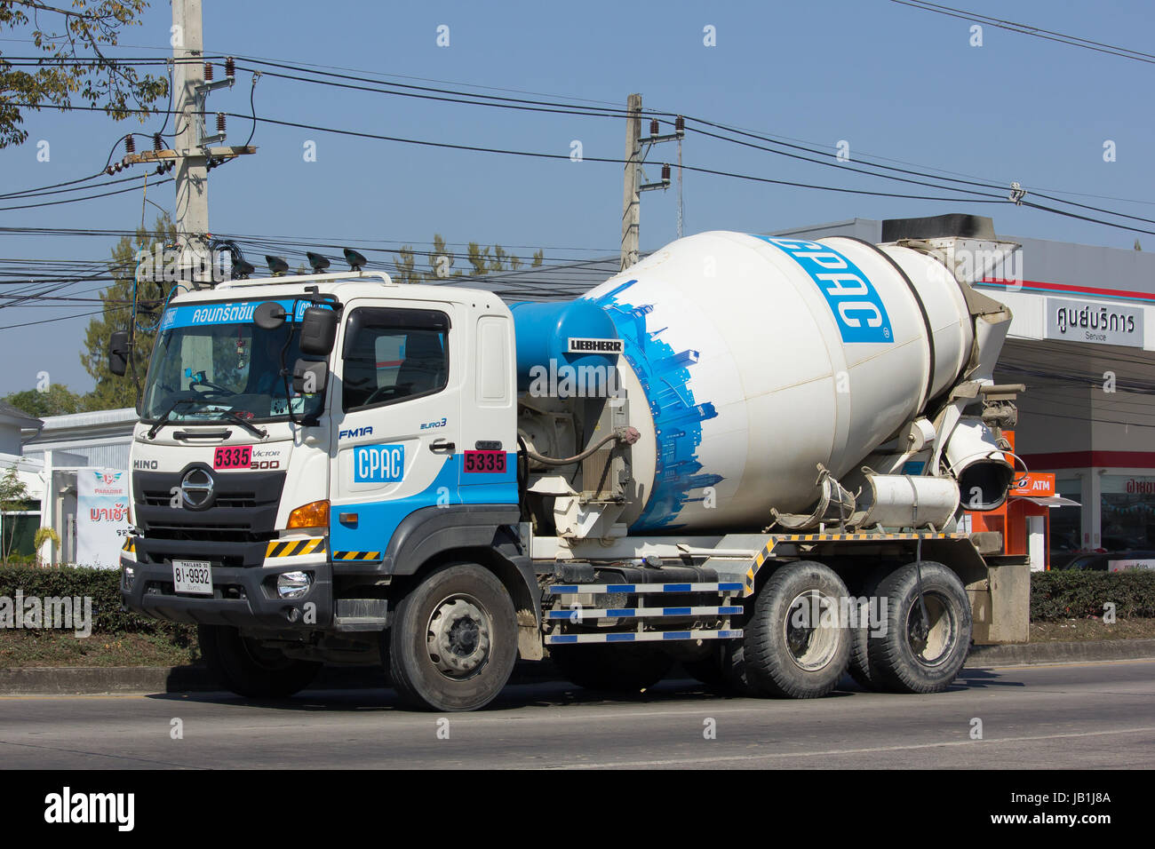 CHIANG MAI, THAILAND -JANUARY 24 2017: Concrete truck of CPAC Concrete ...