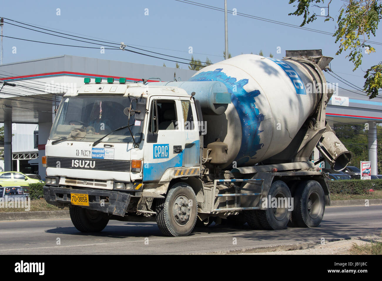 CHIANG MAI, THAILAND -JANUARY 24 2017: Concrete truck of CPAC Concrete ...