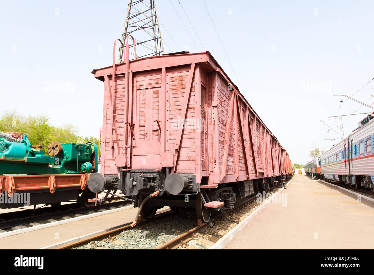 Photo of the Russian rail road coach Stock Photo - Alamy