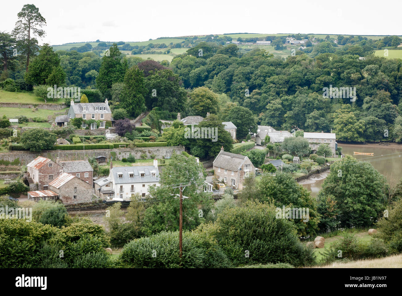 Tuckenhay in South Devon, next to the river Dart Stock Photo - Alamy