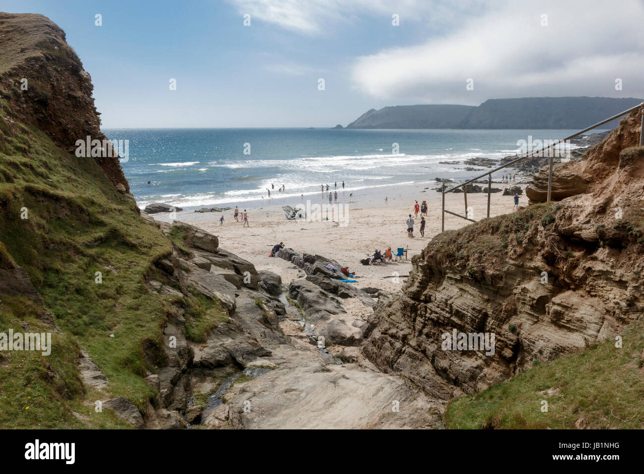 Gara rock beach devon hi-res stock photography and images - Alamy