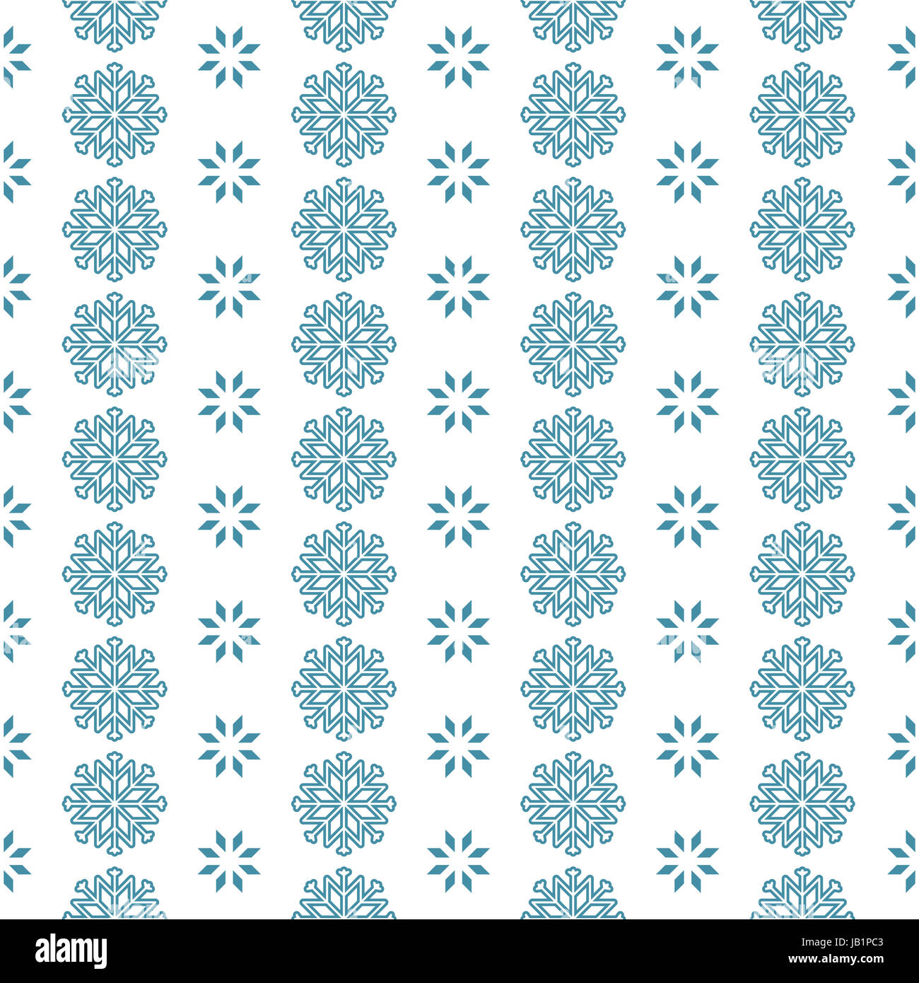 Seamless pattern with blue snowflakes, white background Stock Photo - Alamy