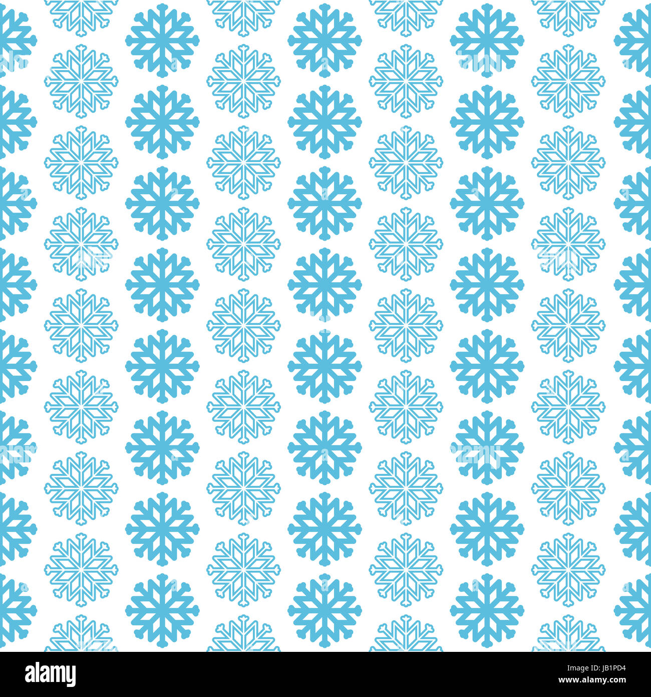 Seamless pattern with blue snowflakes, white background Stock Photo - Alamy