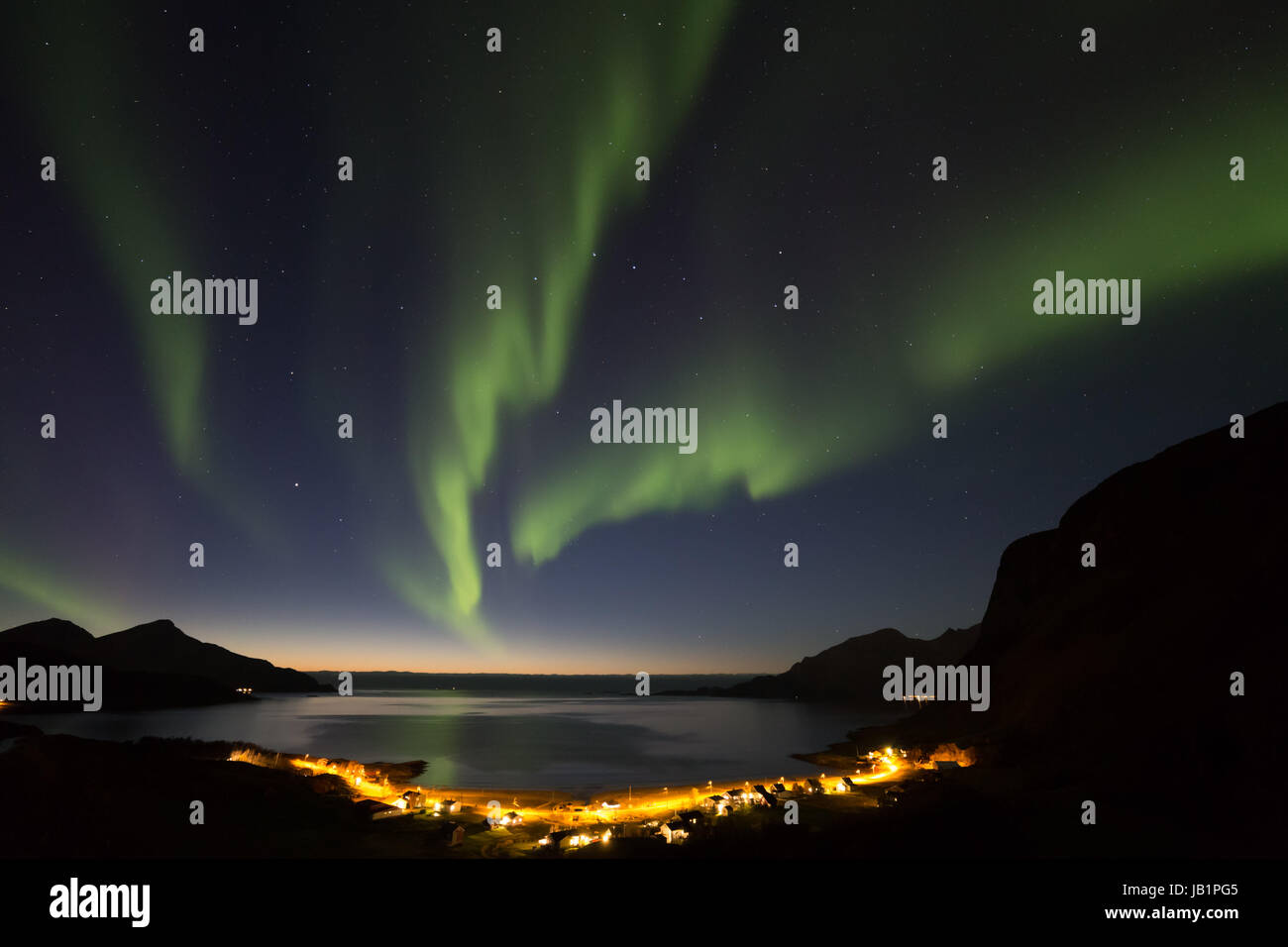 Intense Aurora borealis , beautiful coloured northern lights moving ...