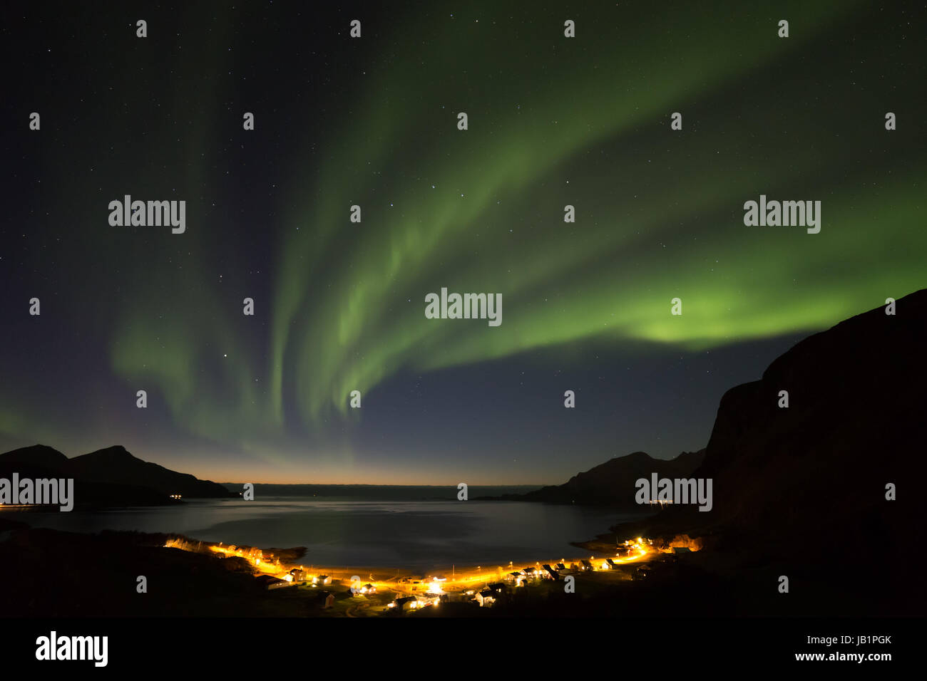 Intense Aurora borealis , beautiful coloured northern lights moving ...