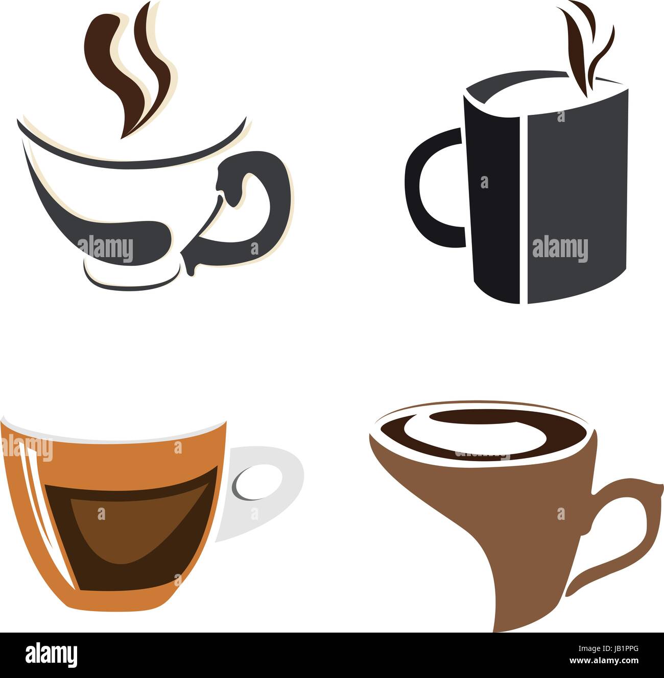 Set of coffee logos Stock Vector Image & Art - Alamy