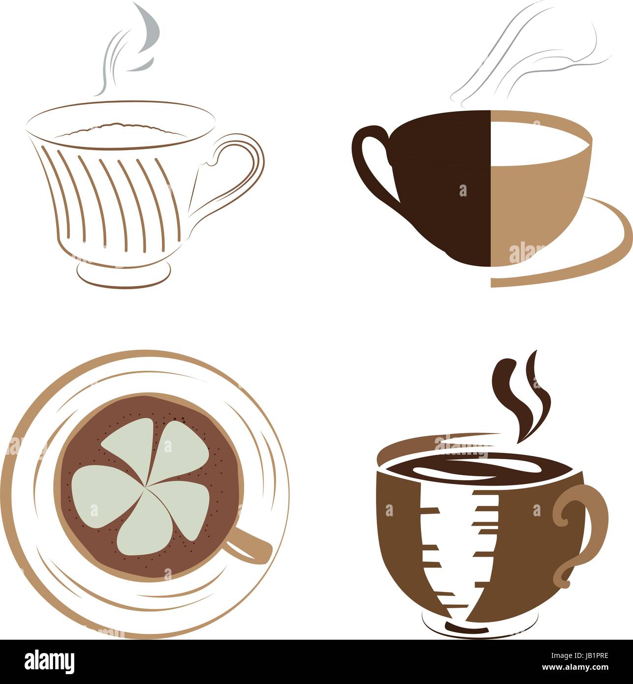 Set of coffee logos Stock Vector Image & Art - Alamy