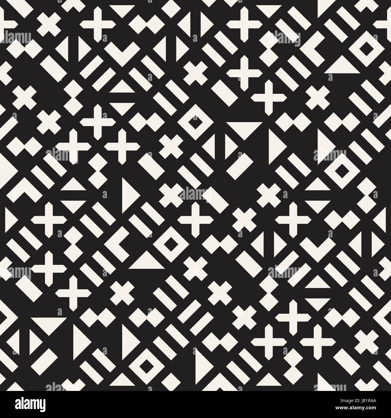 Vector random shapes seamless pattern. Modern irregular texture ...