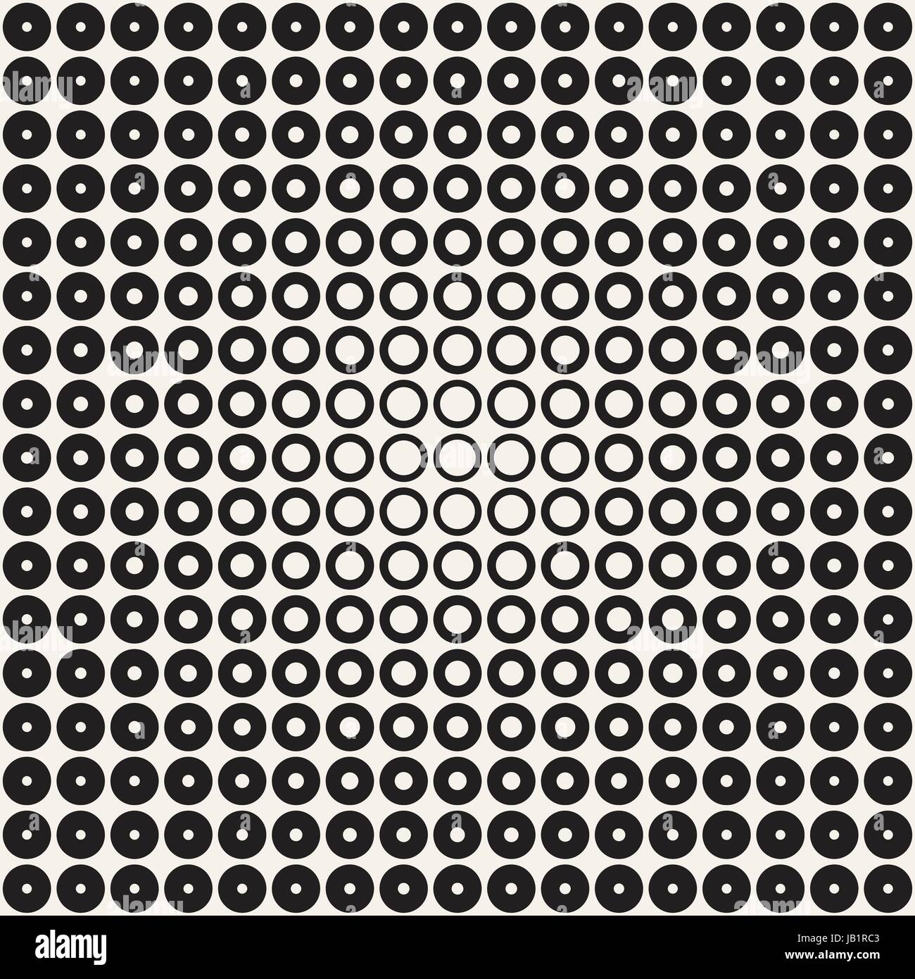 Abstract black and white pattern background. Seamless geometric circle ...