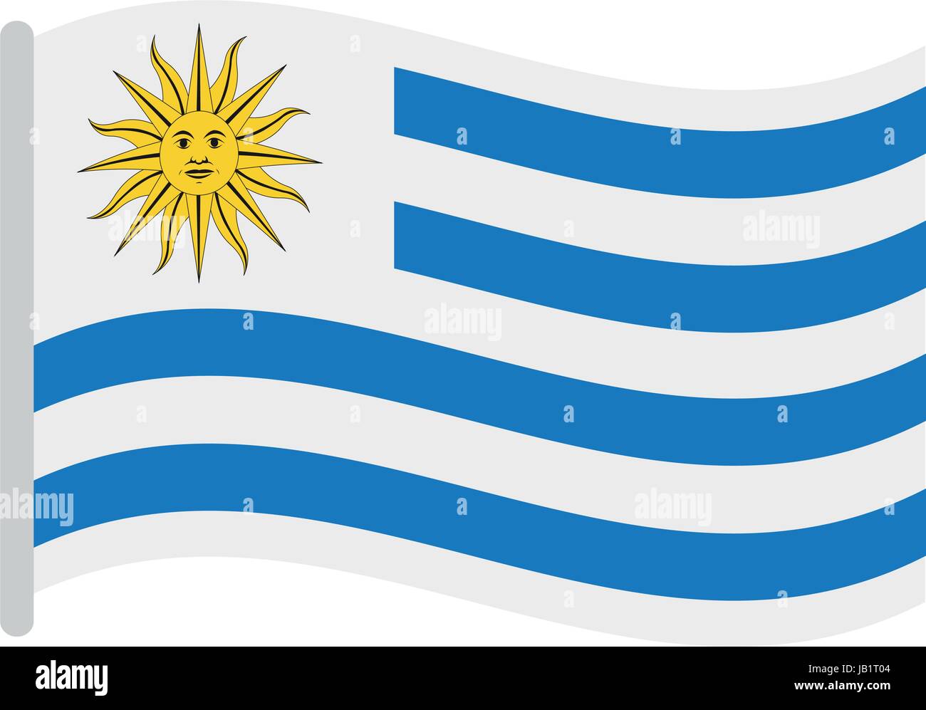Isolated Uruguayan flag Stock Vector Image & Art - Alamy