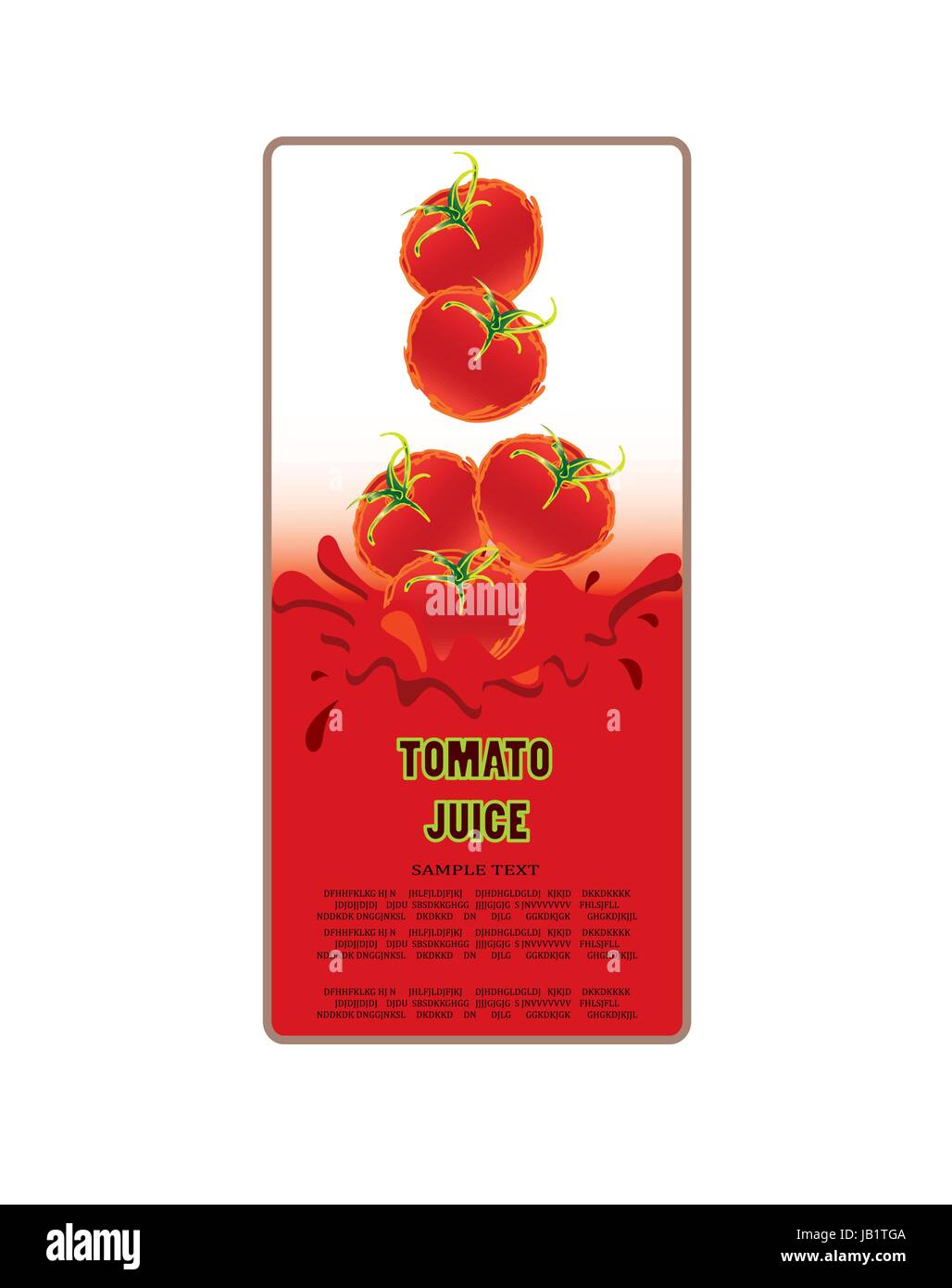 Tomatoes food packaging Stock Vector Images - Alamy